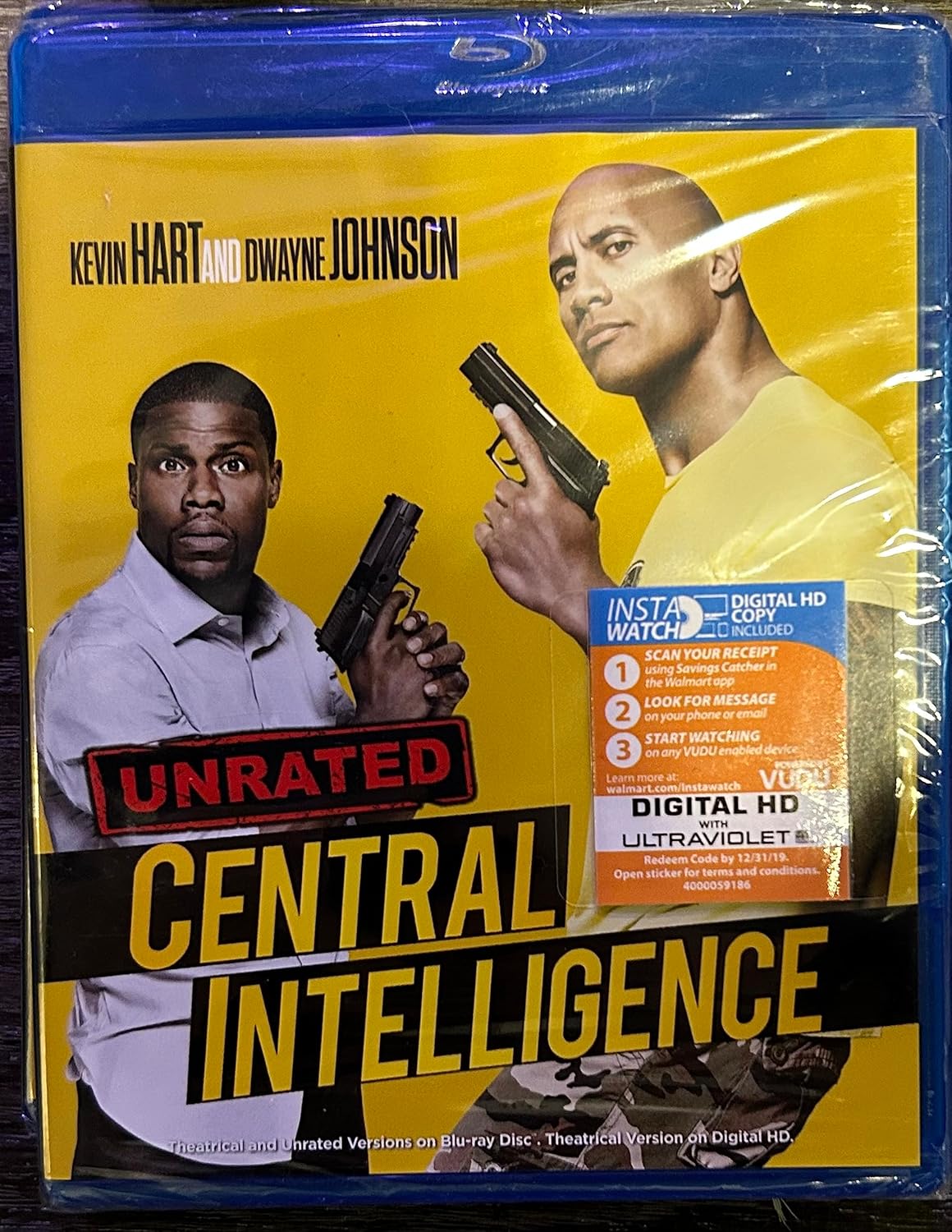 Amazon.com: Central Intelligence:TH&UNR (Wal-Mart- VUDU +Blu-ray ...