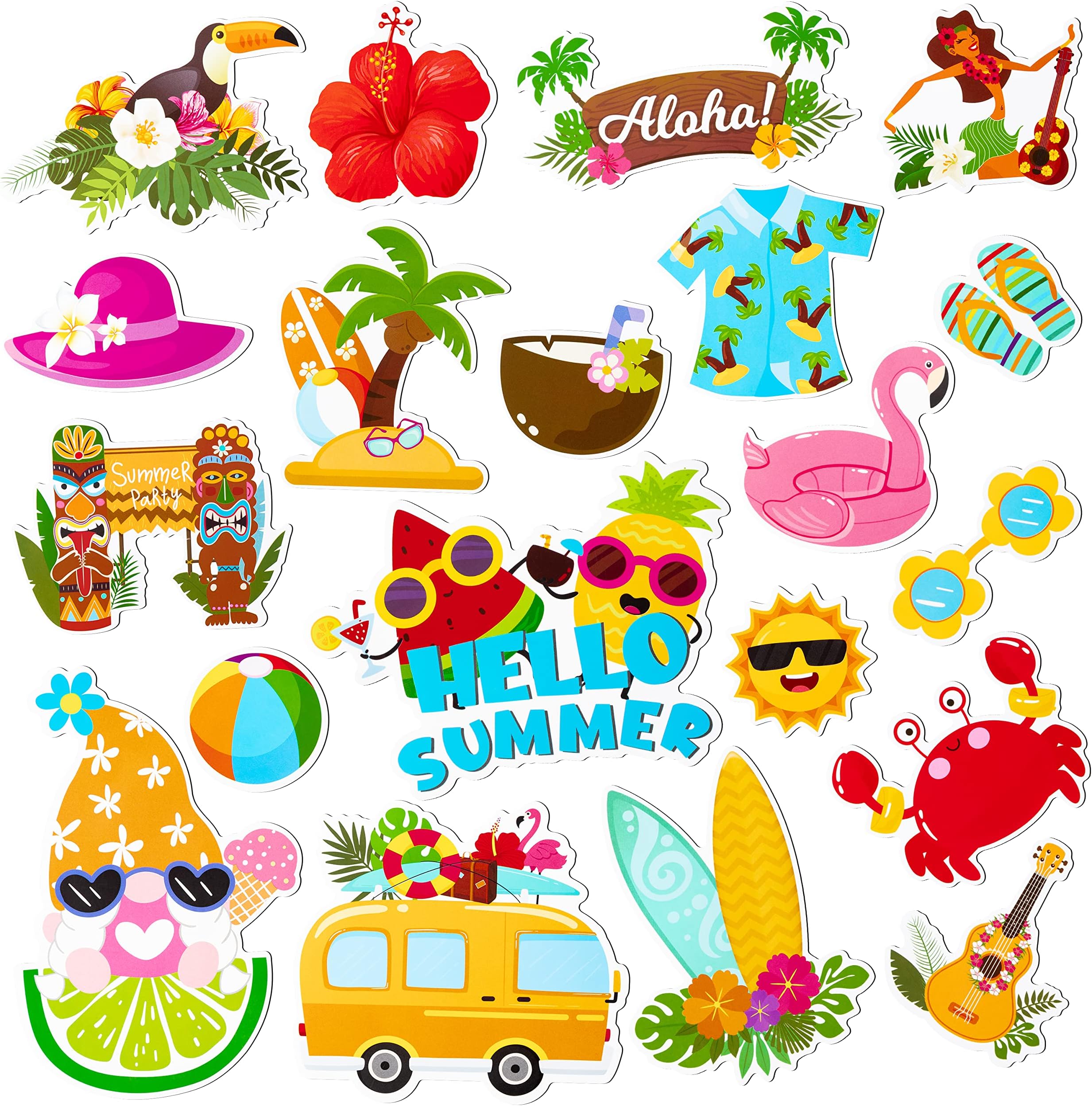Amazon.com: 25 Pcs Summer Beach Cruise Magnets Decorative Refrigerator ...