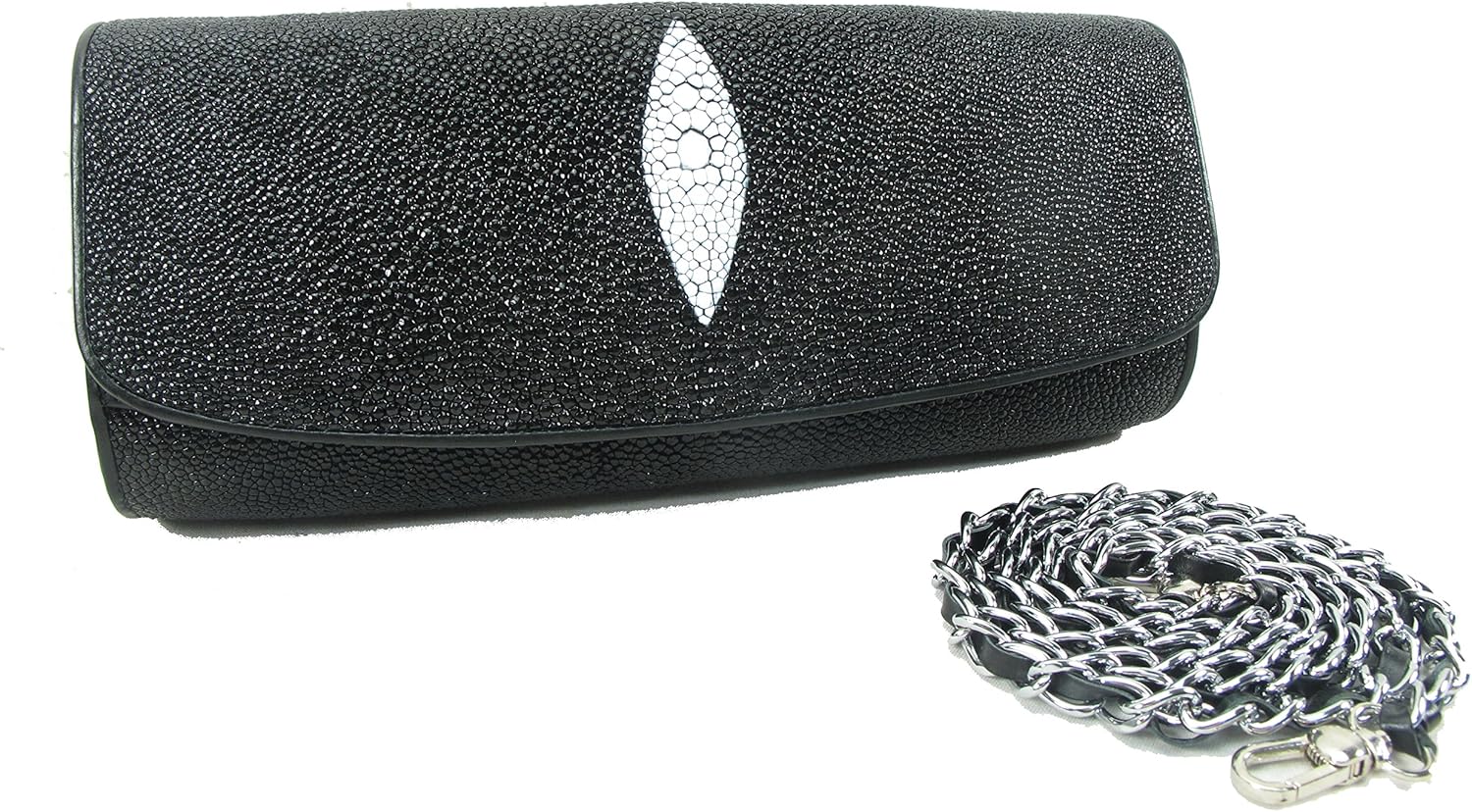 Pelgio Genuine Stingray Skin Leather Shoulder Cross Body Bag Purse ...