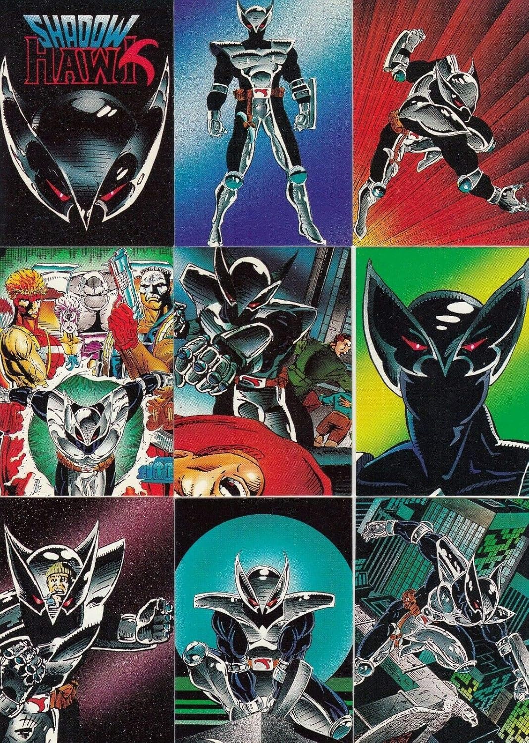 SHADOWHAWK 1992 COMIC IMAGES COMPLETE BASE CARD SET OF 90 MC at Amazon ...