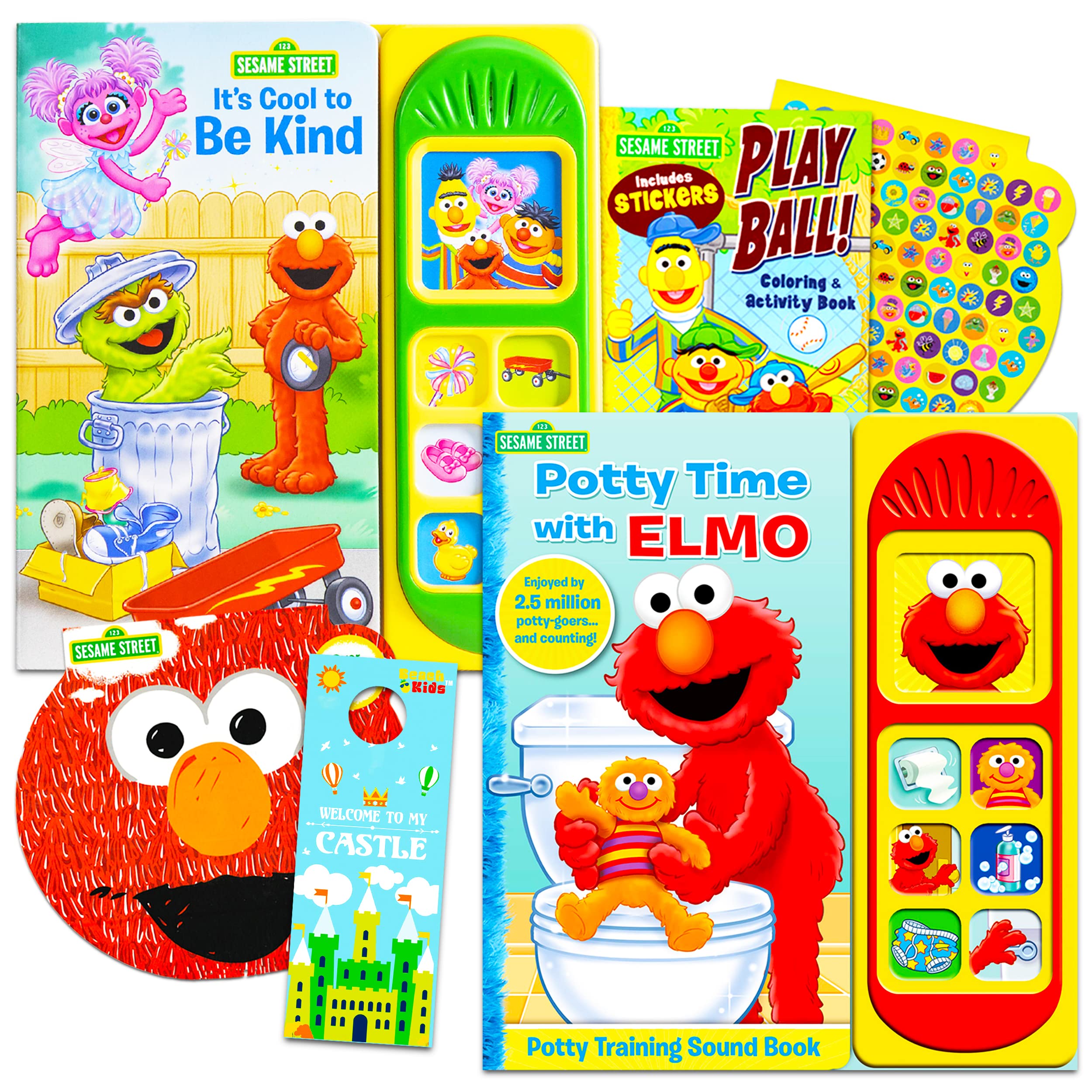 Buy Sesame Street Book Bundle Elmo Read Play Sound Book Set - 4 Pack ...