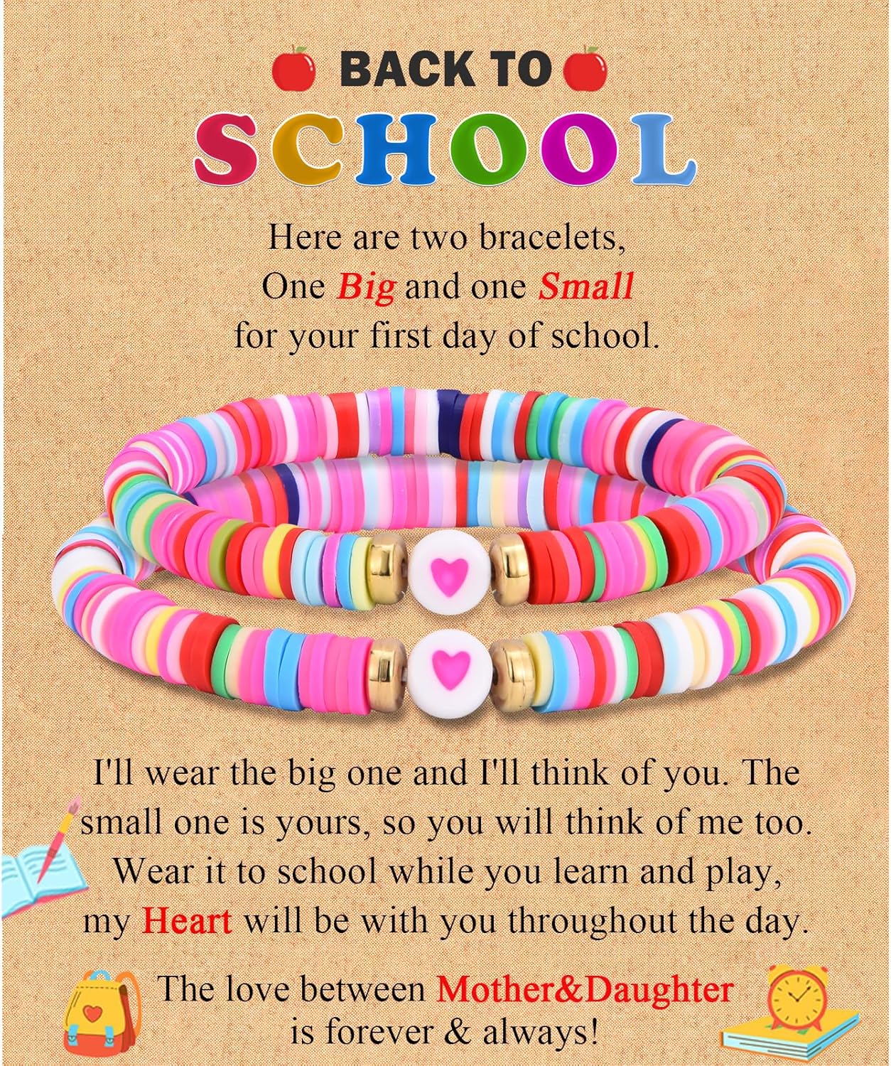 Back to School/First Day of School Bracelet Gifts, First Day of ...