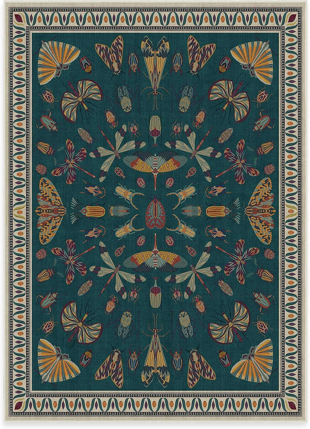 Amazon.com: RUGGABLE x Iris Apfel Machine Washable Modern Area Rug ...