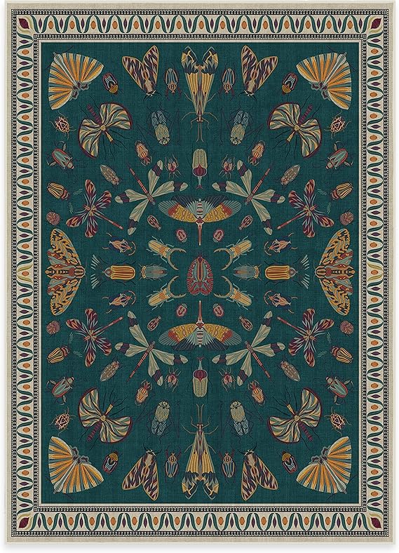 Amazon.com: RUGGABLE x Iris Apfel Machine Washable Modern Area Rug ...