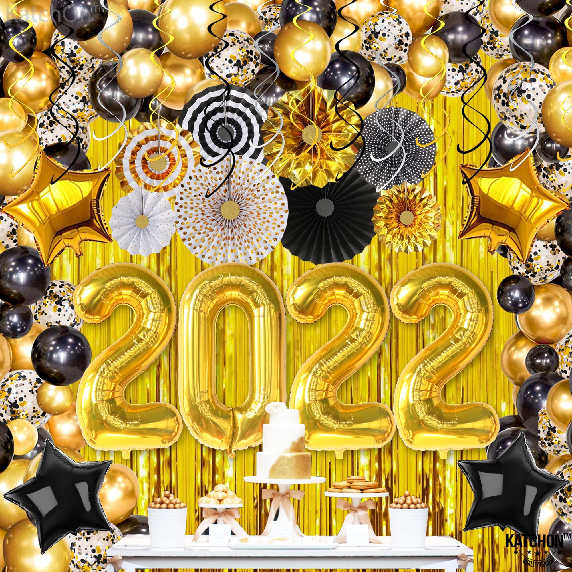 Buy Huge Gold Graduation Balloon Arch Kit - Pack of 110, Gold 2022 ...