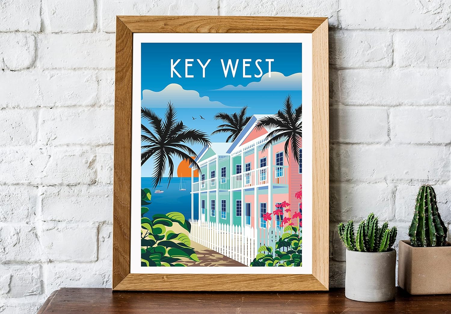 Amazon.com: Generic Key West Print, Florida Travel Poster, Wall Art ...