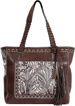 Amazon.com: ARIAT Women's Rori Conceal Carry Tote Handbag, Dark Brown ...