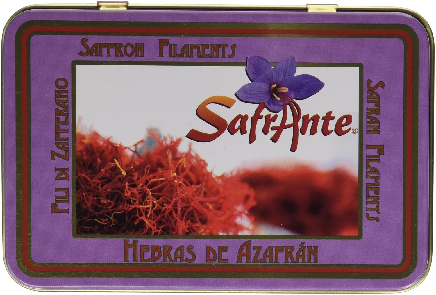Amazon.com : Pure Spanish Saffron Tin 28-Gram (1-Ounce) : Saffron ...