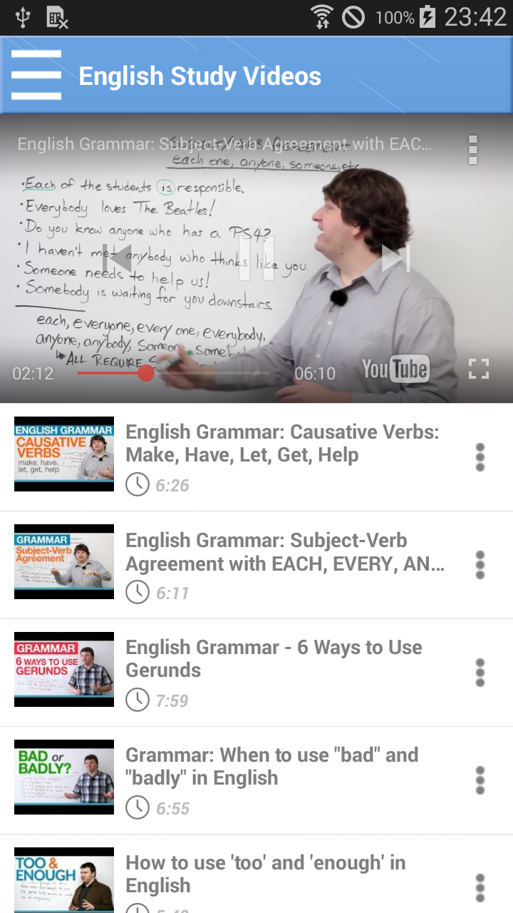 English Study Videos - App on Amazon Appstore