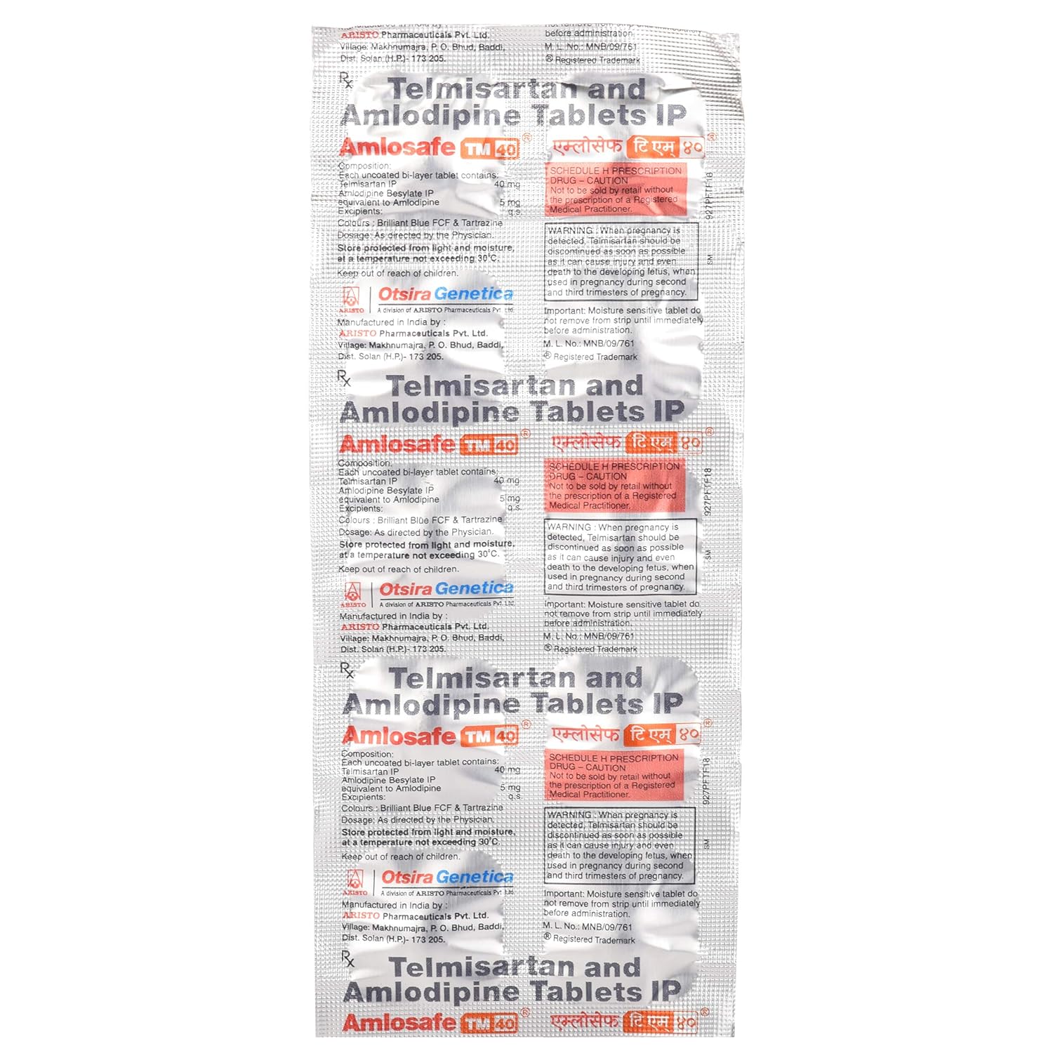 Amlosafe TM 40 - Strip of 10 Tablets : Amazon.in: Health & Personal Care