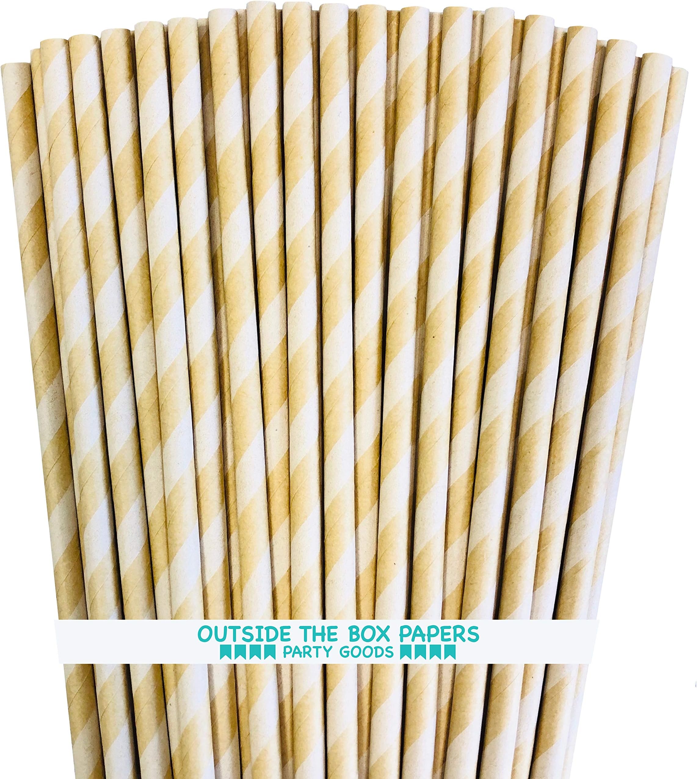 Amazon.com: Pineapple and Chevron Paper Straws - Green Yellow White ...