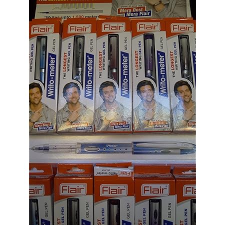 Flair Writometer Black Ball Pen Pack of - 5 : Amazon.in: Office Products