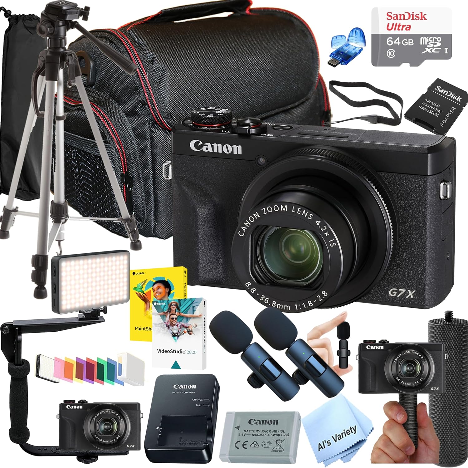 Amazon.com : Canon PowerShot G7 X Mark III Digital Camera, Video Kit ...