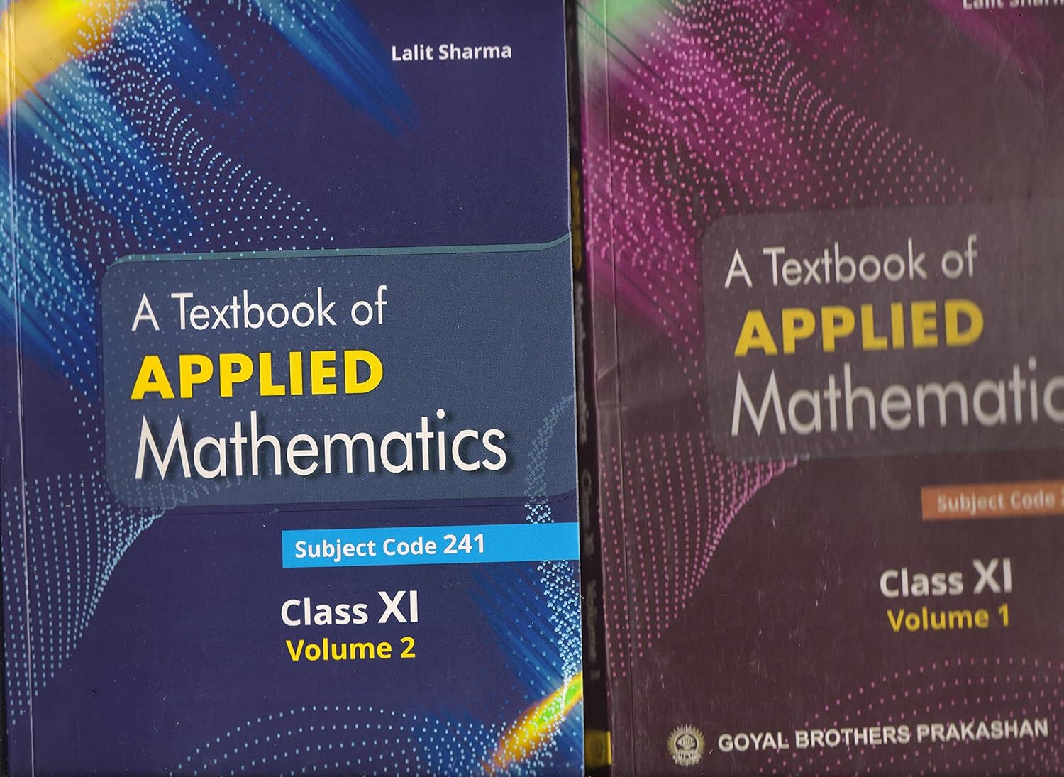 A textbook of APPLIED Mathematics for Class 11 (Vol. 1 and 2) (set of 2 ...