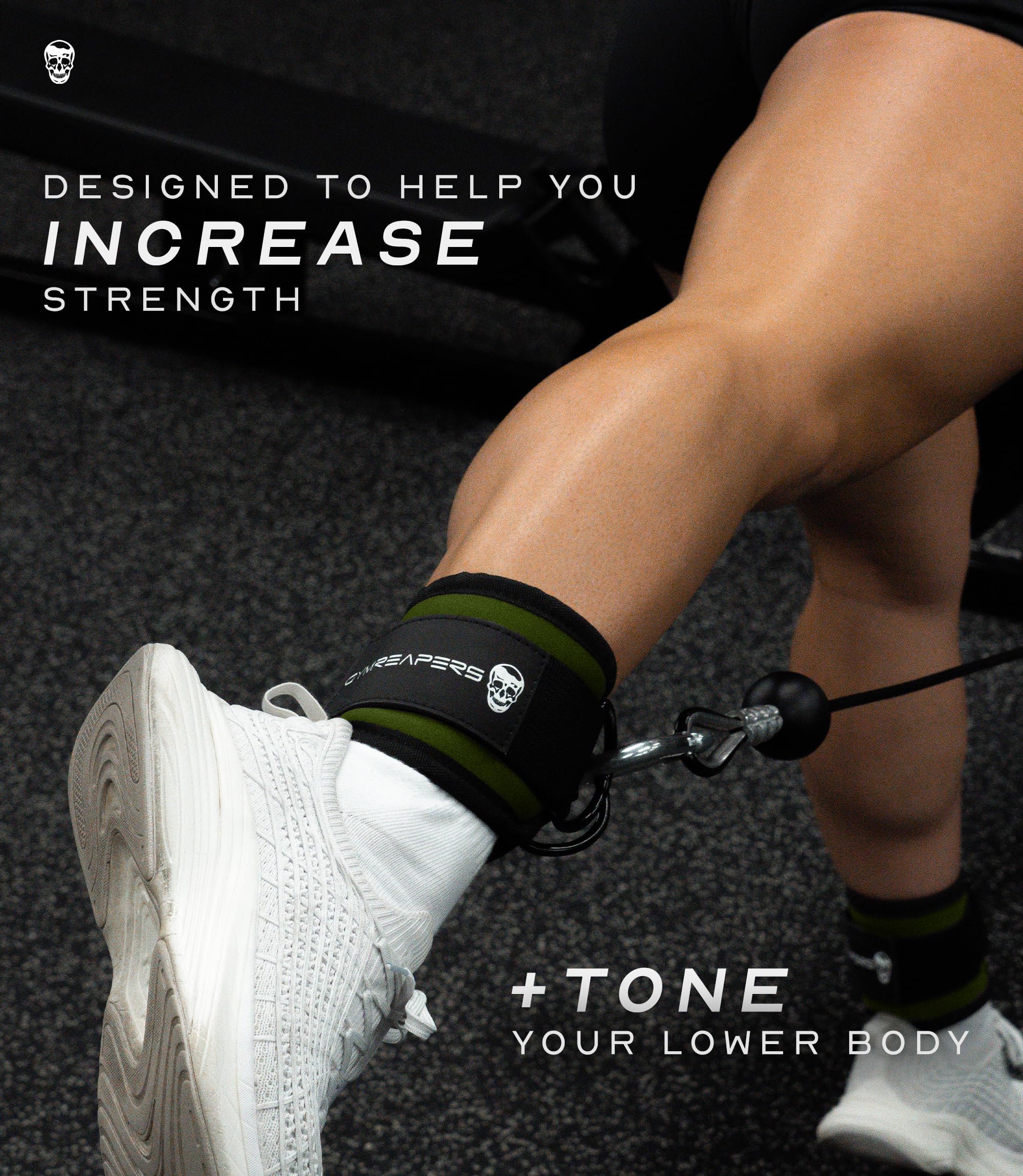 Snapklik.com : Gymreapers Ankle Strap (Single) For Cable Machine ...