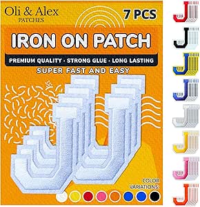 Amazon.com: Oli and Alex Iron On Letters 2.4 inch - 7 pcs of J White ...