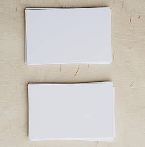4x6 White Cards Blank (Set of 100) - Thick, Heavy Card Stock for ...