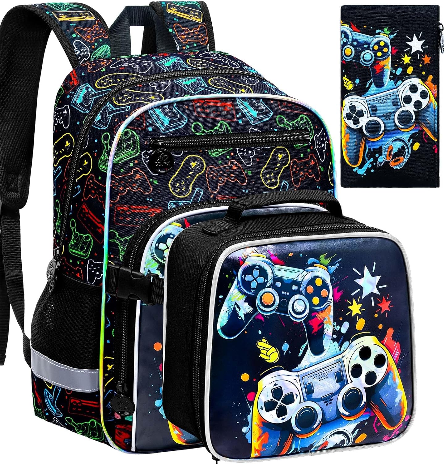 Amazon.com | UFNDC Kids Backpack for Boys, 3PCS Bookbag Set with Clip ...