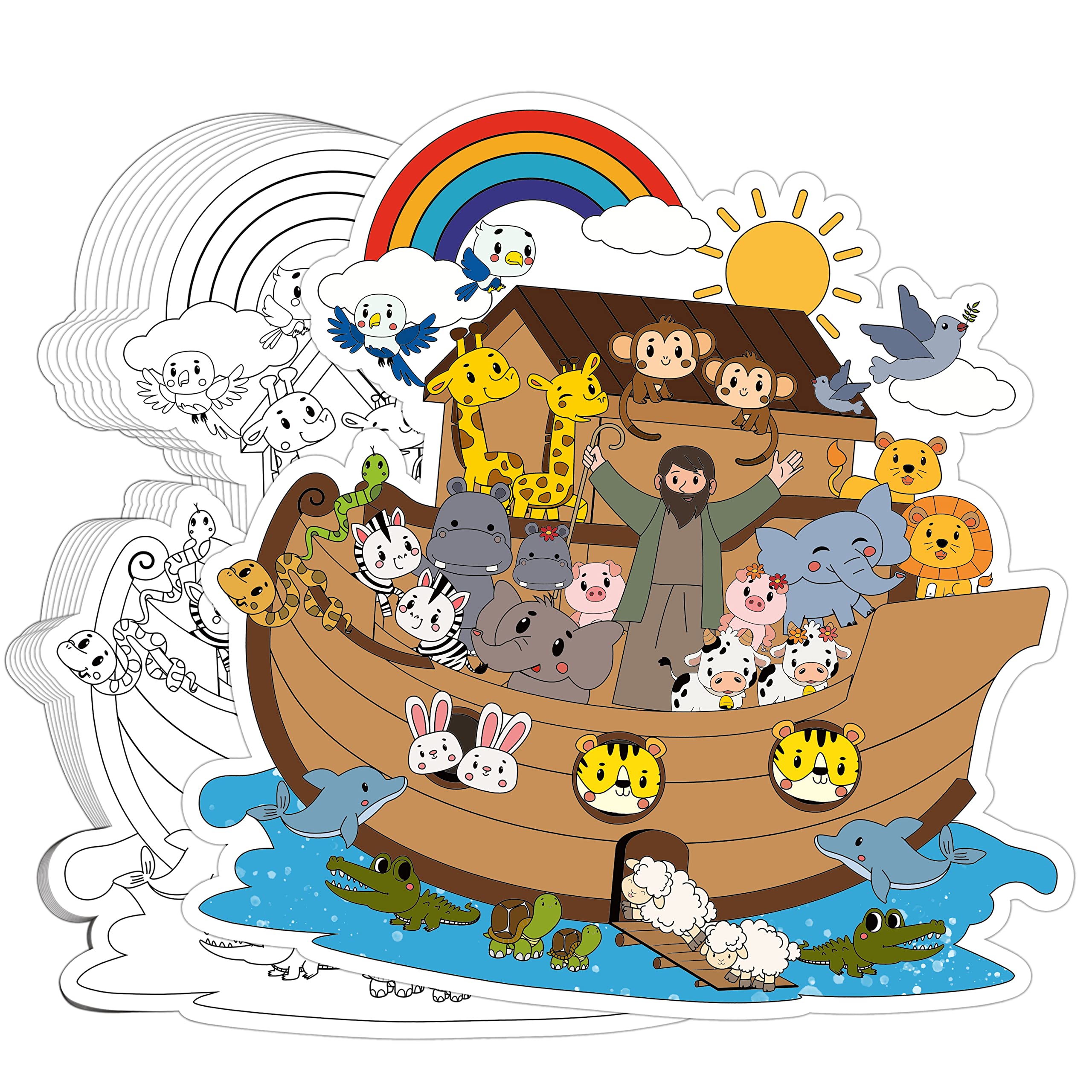 La Arca De Noe Para Colorear Imagenes Cristianas Para Colorear: