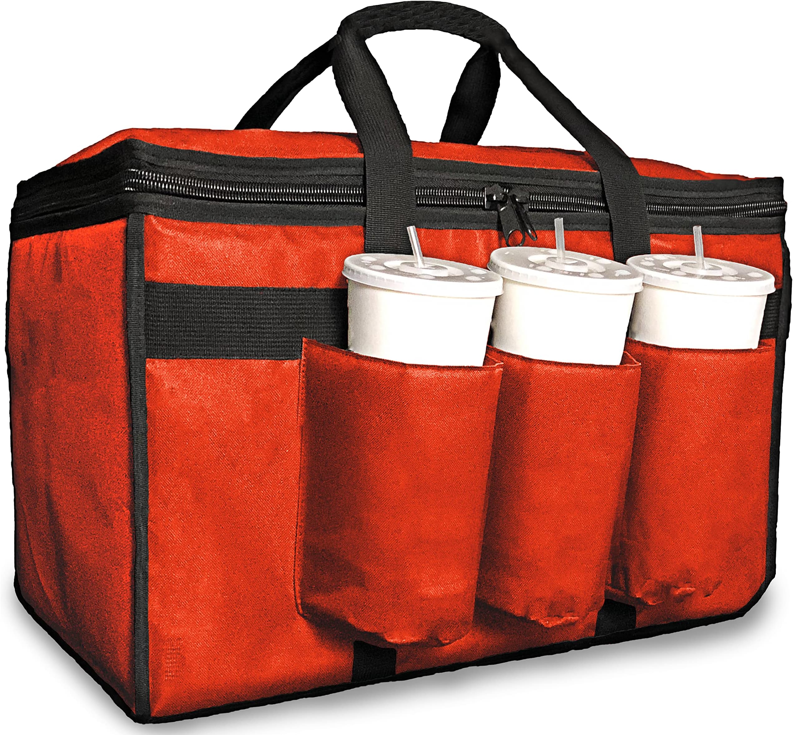 Amazon.com: Drink Carrier and Food Delivery Bag with Handle and ...