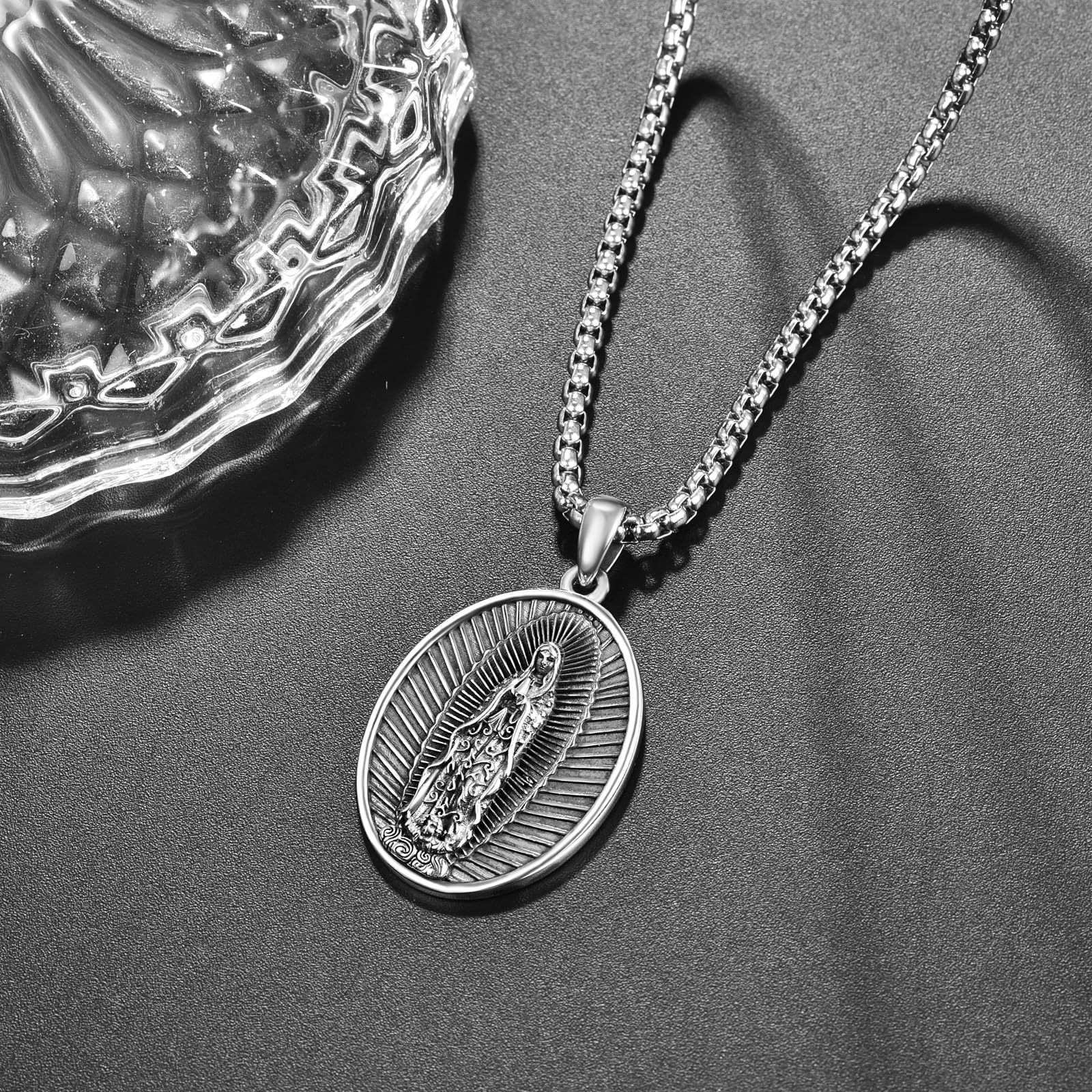 Snapklik.com : Our Lady Of Guadalupe Medal Sterling Silver Virgen De ...