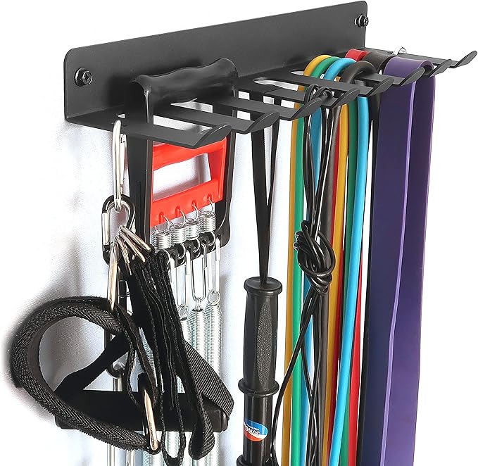 Multi-Purpose Gym Equipment Storage Rack Resistance Bands Storage ...