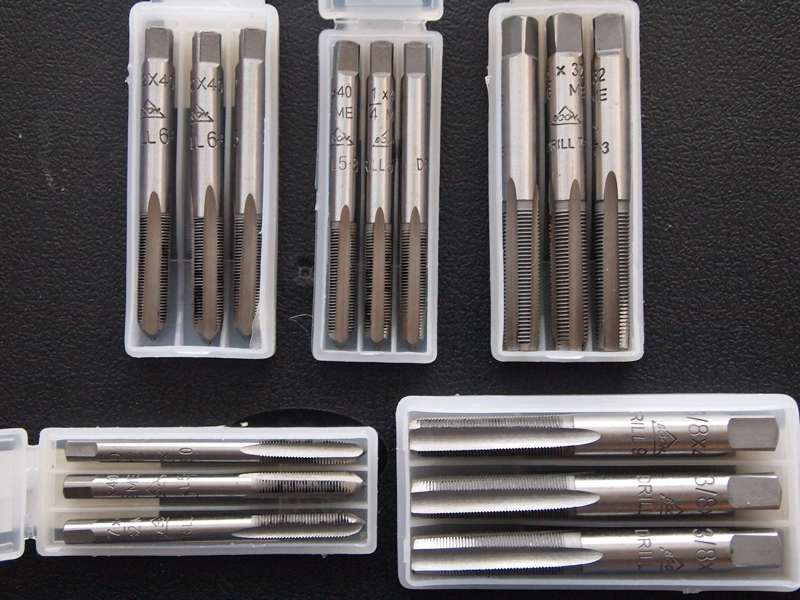 ME Series TAPS 3/8" 5/16" 1/4" 7/32" 9/32" x 40 tpi TAP Options New ...