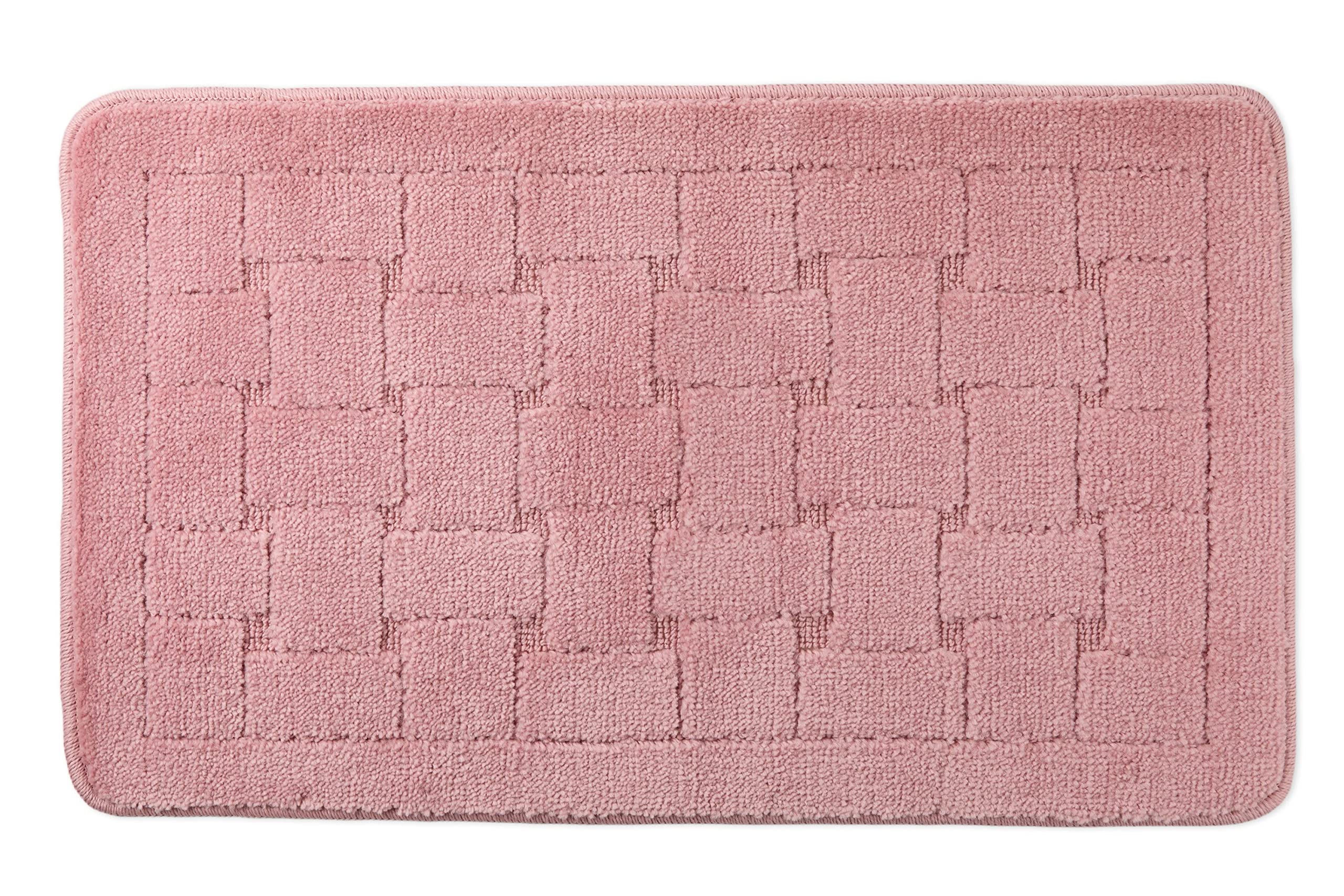 Emma Barclay Orkney - Crosshatch Bath Mat (45x75cm) (Blush Pink ...