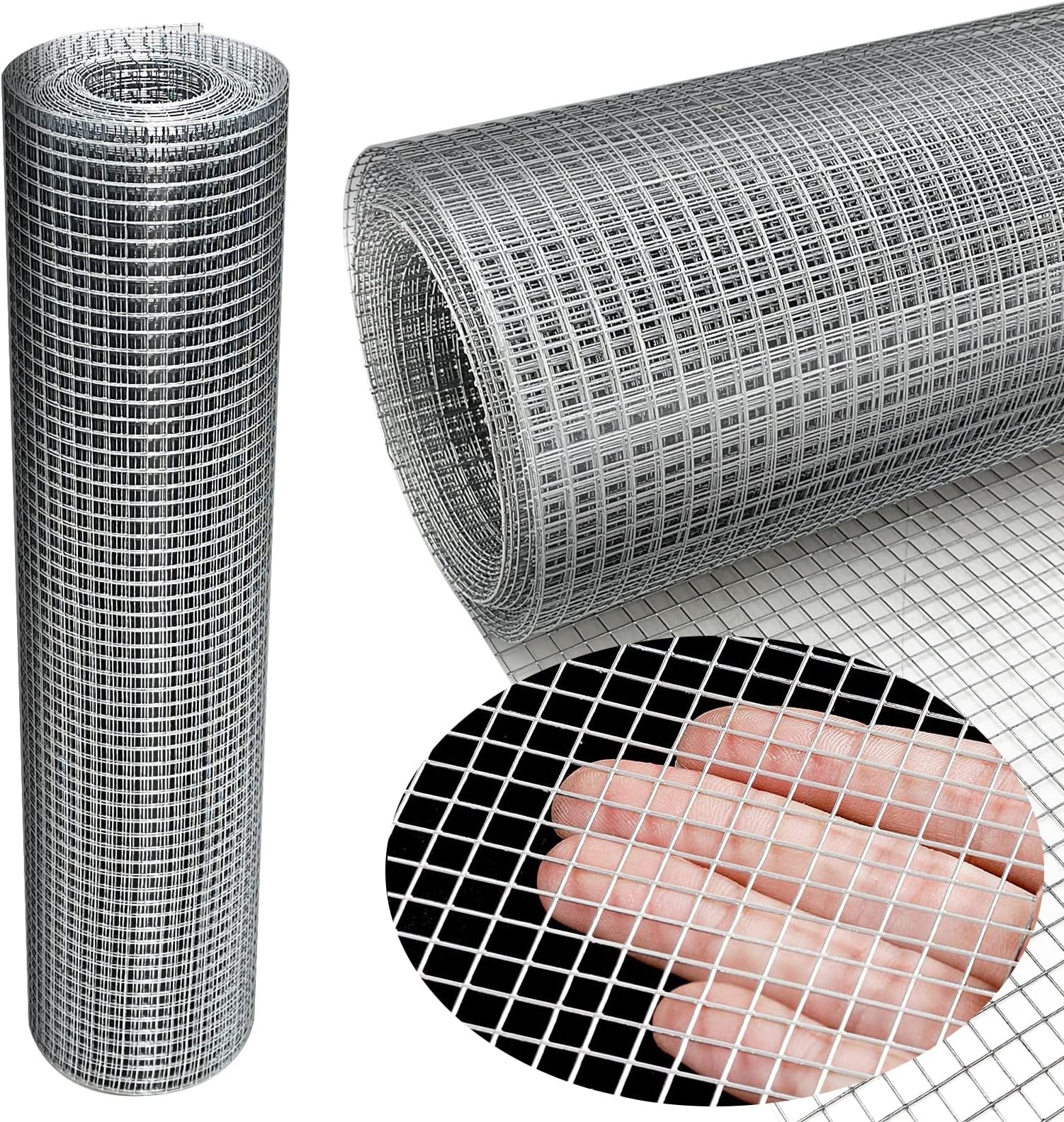 JSFURN Hardware Cloth 1/2 inch Chicken Wire mesh Screen 24" x 20", 2 ...