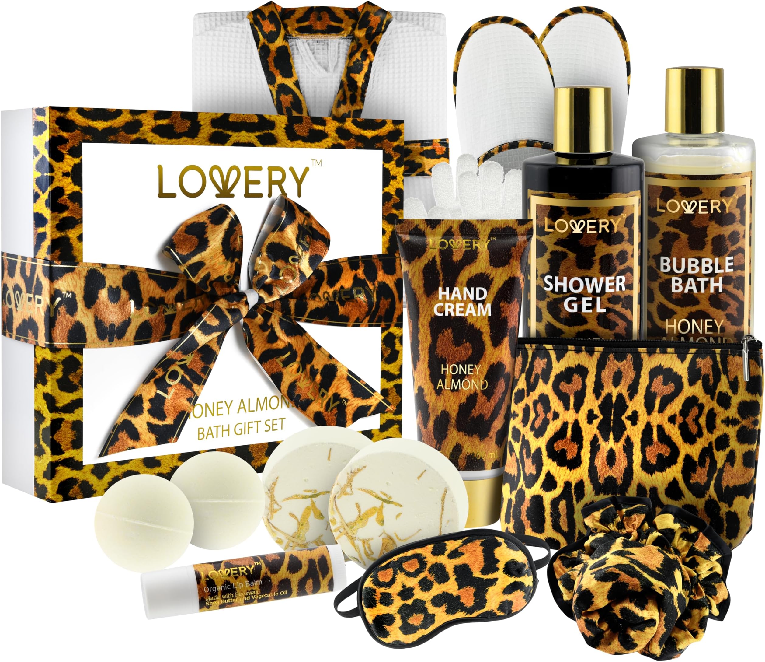 Amazon.com : At-Home Spa Kit with Honey Almond Scent–17Pcs RelaxingBath ...