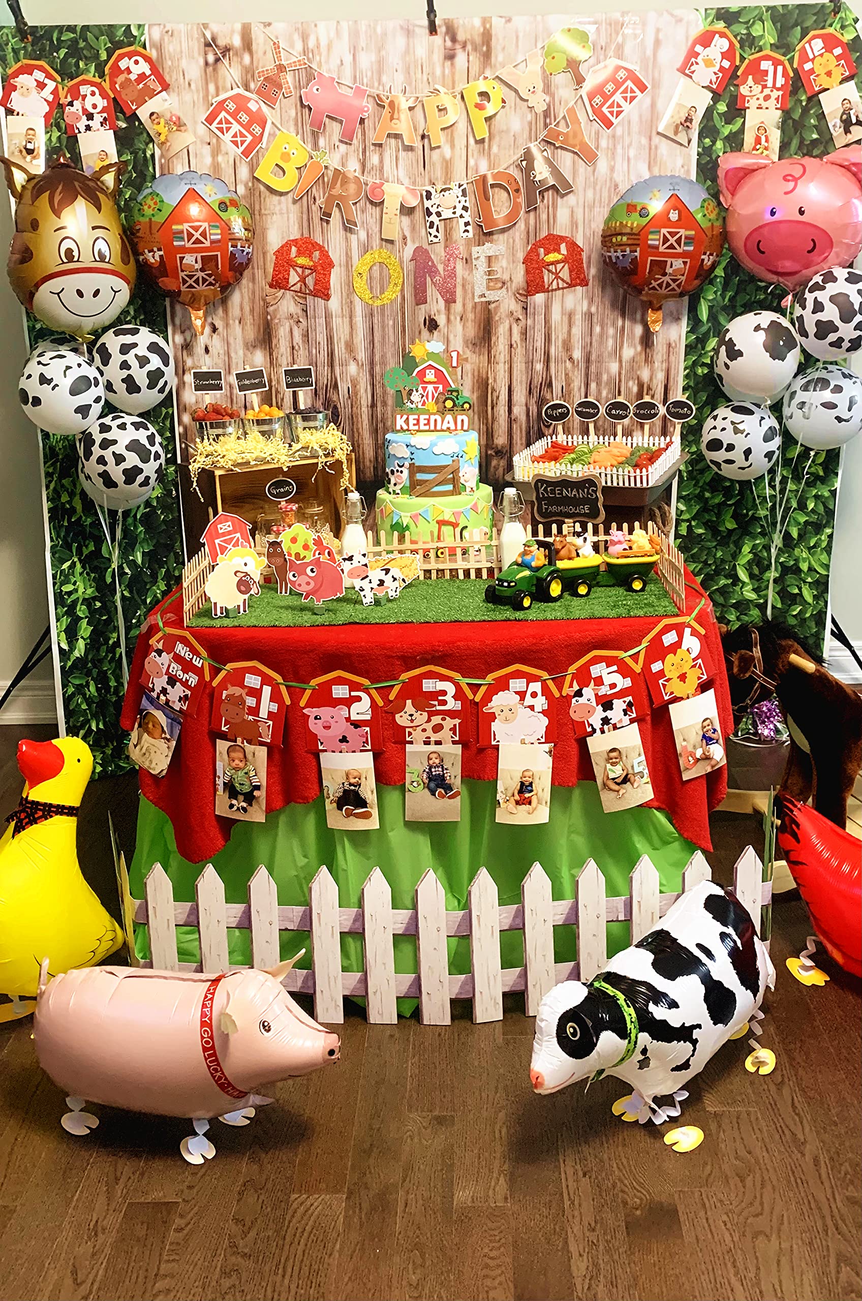 JeVenis 29 PCS Farm Animals Birthday Decoration Farm Animals Birthday jevenis-29-pcs-farm-animals-birthday-decoration-farm-animals-birthday