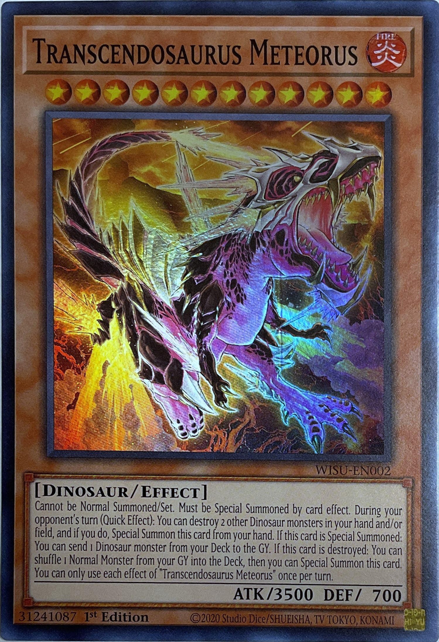 Amazon.com: Transcendosaurus Meteorus - WISU-EN002 - Super Rare - 1st ...