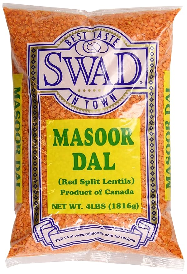 Amazon.com : Swad Masoor Dal, 4 Pound : Indian Food : Grocery & Gourmet ...