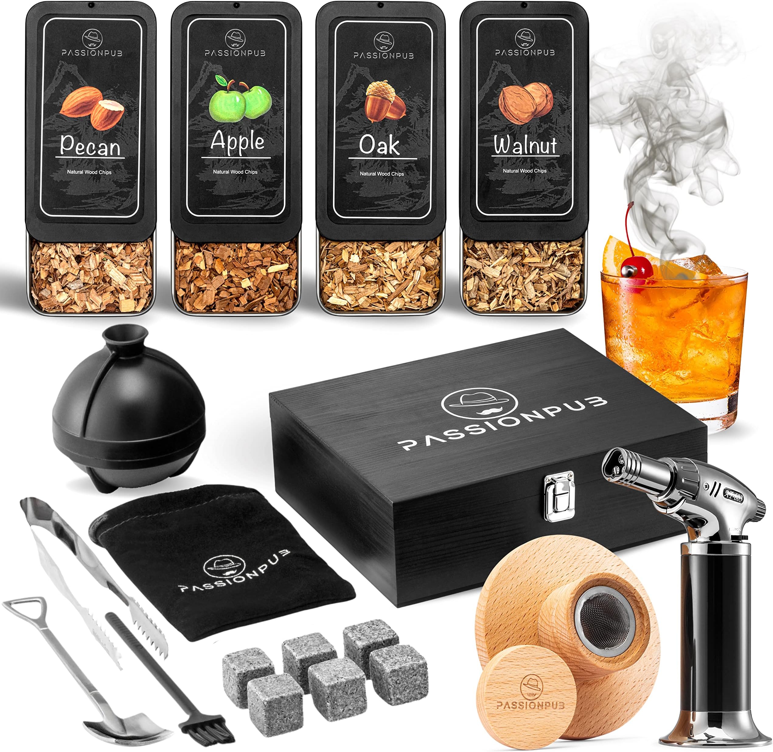 Amazon.com : Drink Smoker Kit with Smoking Box for Cocktails and ...