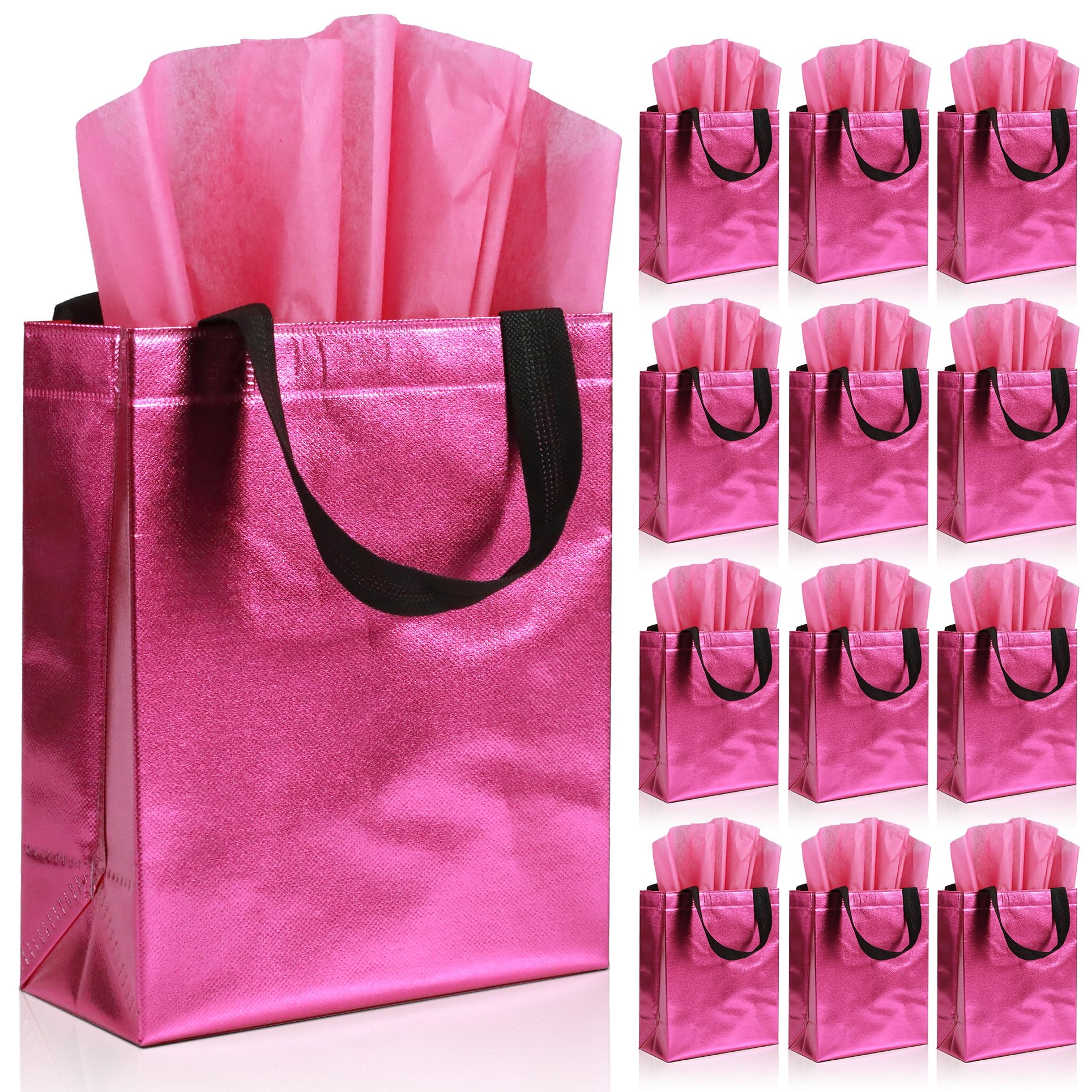 Amazon.com: KeerxunBag 12pcs Reusable Gift Bags（Includes Tissue Paper ...