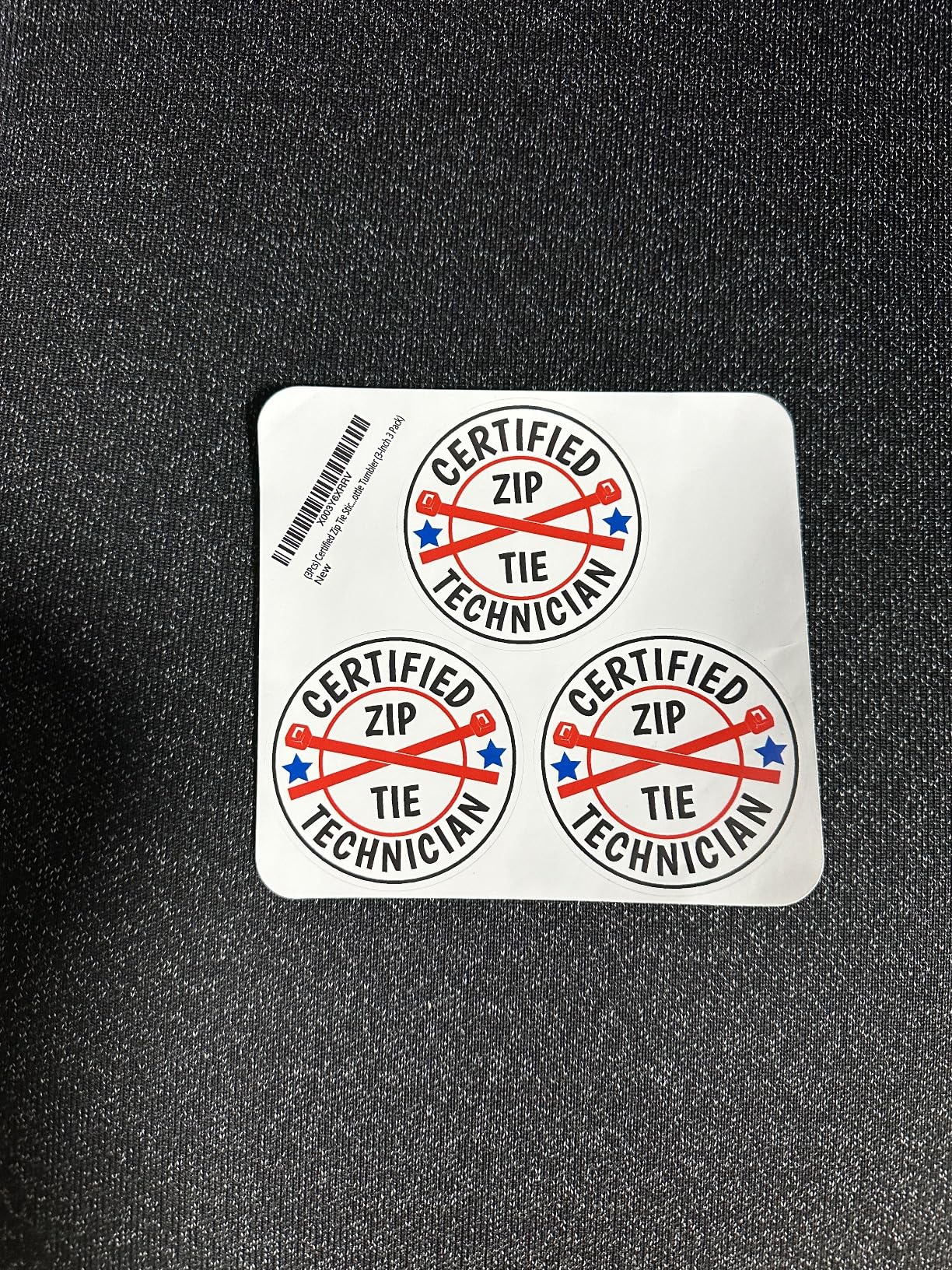 Amazon.com: (3Pcs) Certified Zip Tie Sticker Funny Technician Mechanic ...