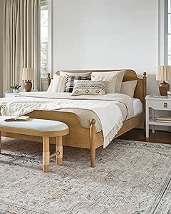 Amazon.com: Livabliss x Becki Owens Modern Farmhouse Adella Wooden Bed Frame, Tan, King : Home ...