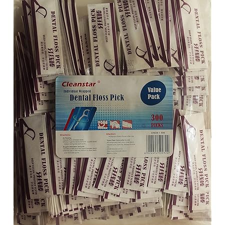 Amazon.com : ASM Dental Floss Picks Flossers Individually Wrapped 350 ...