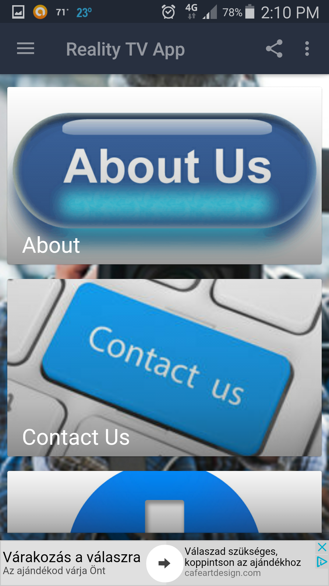 Reality TV App - Application sur Amazon Appstore