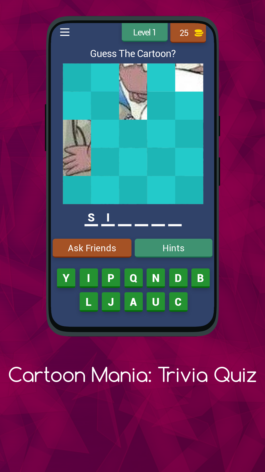 Cartoon Mania Trivia Quiz - App on Amazon Appstore