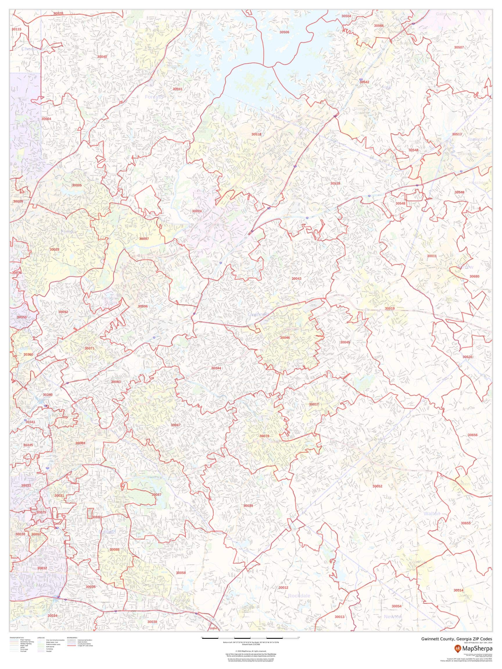 Zip Codes By County Ga