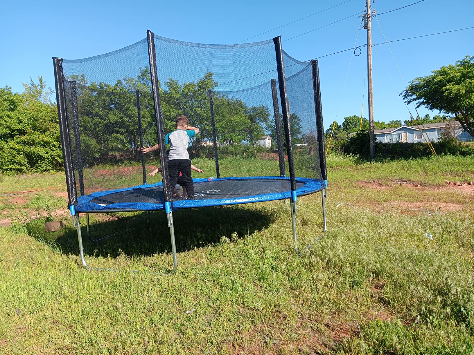 $40/mo - Finance Simple Deluxe Trampoline for Kids with Safety ...