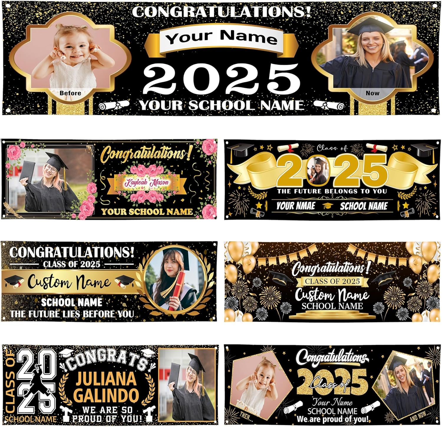 Amazon.com: Custom Graduation Banner, Graduate Banner Gift ...