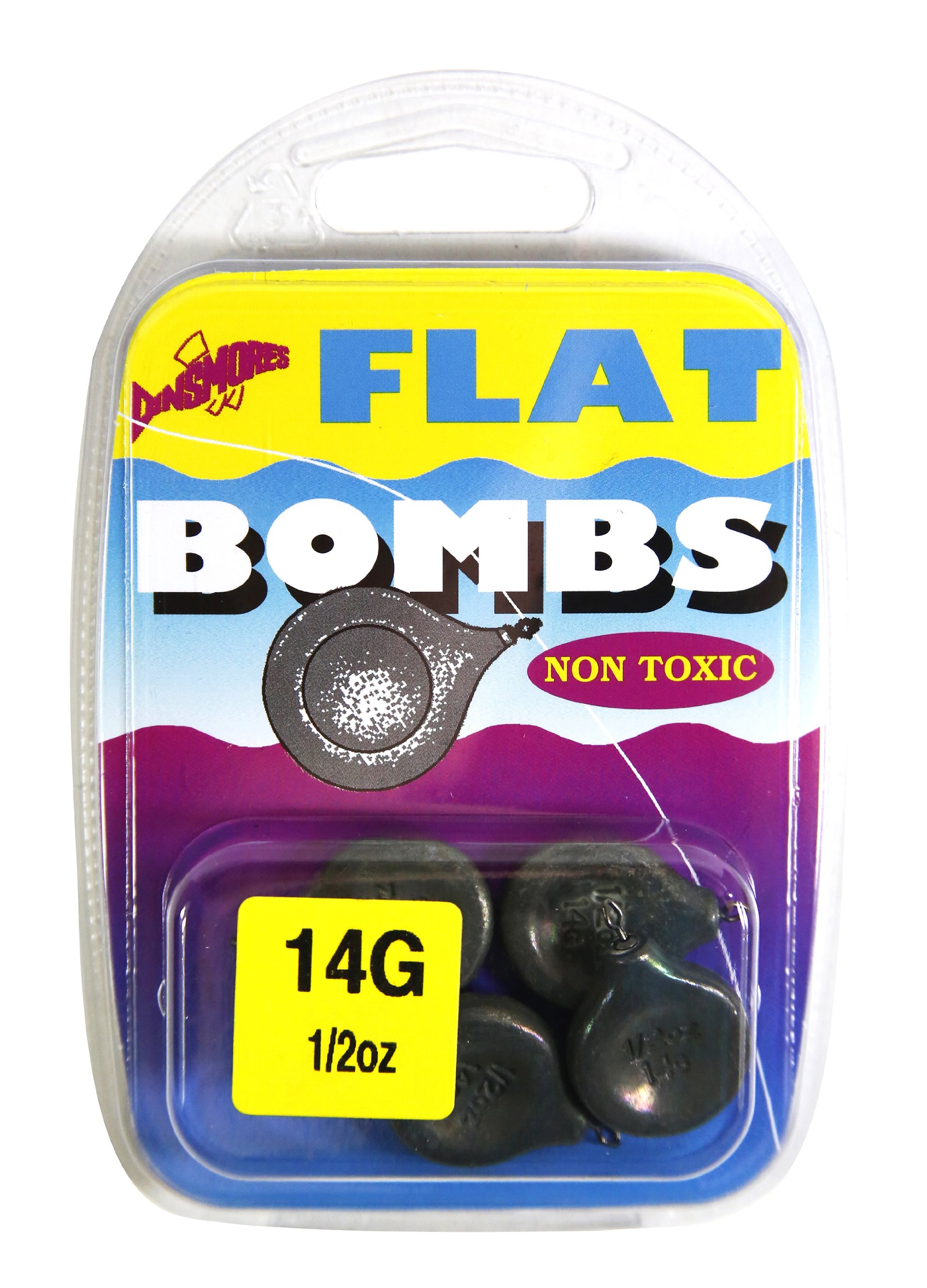 Dinsmores Non Toxic Flat Bomb Sinker - Black, 14 g : Amazon.co.uk ...