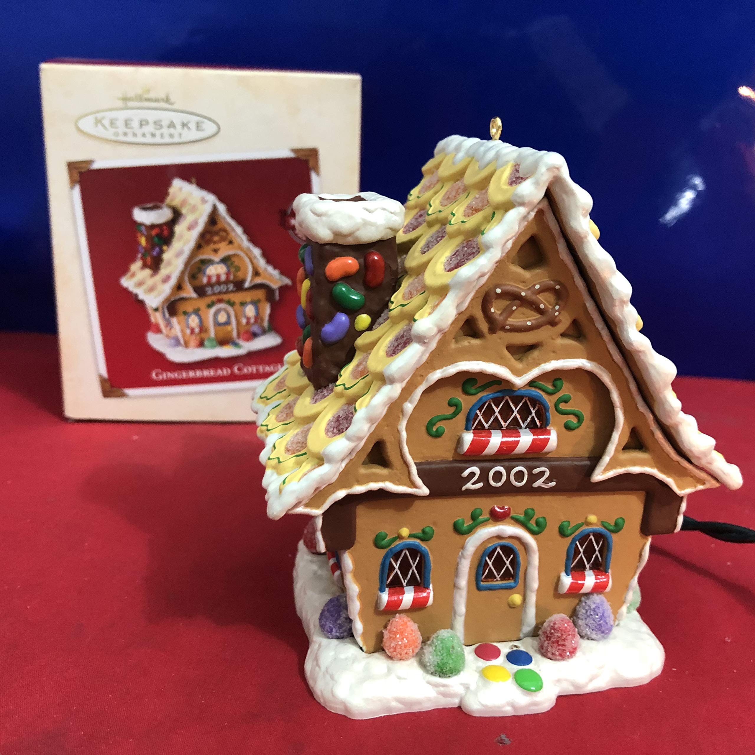 Amazon.com: Hallmark Keepsake Ornament Gingerbread Cottage 2002 : Home ...