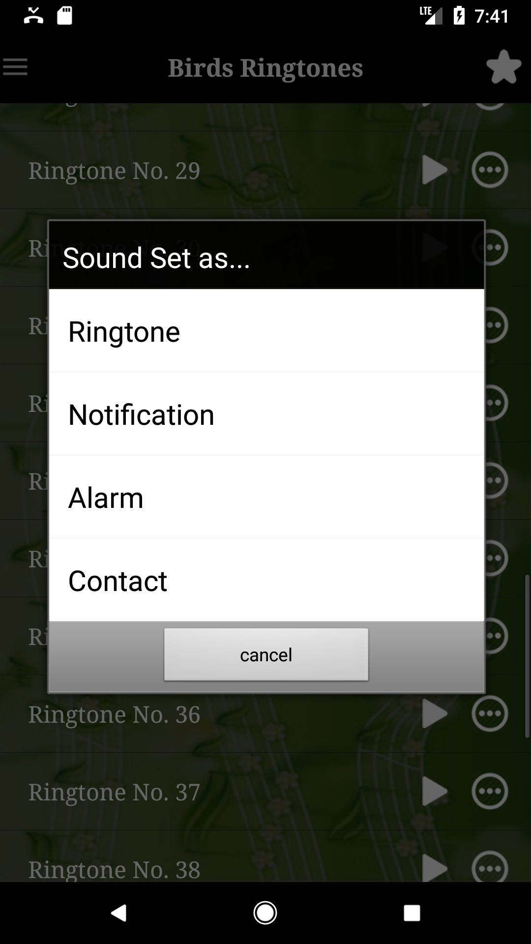 Birds Sound Ringtones - App on Amazon Appstore
