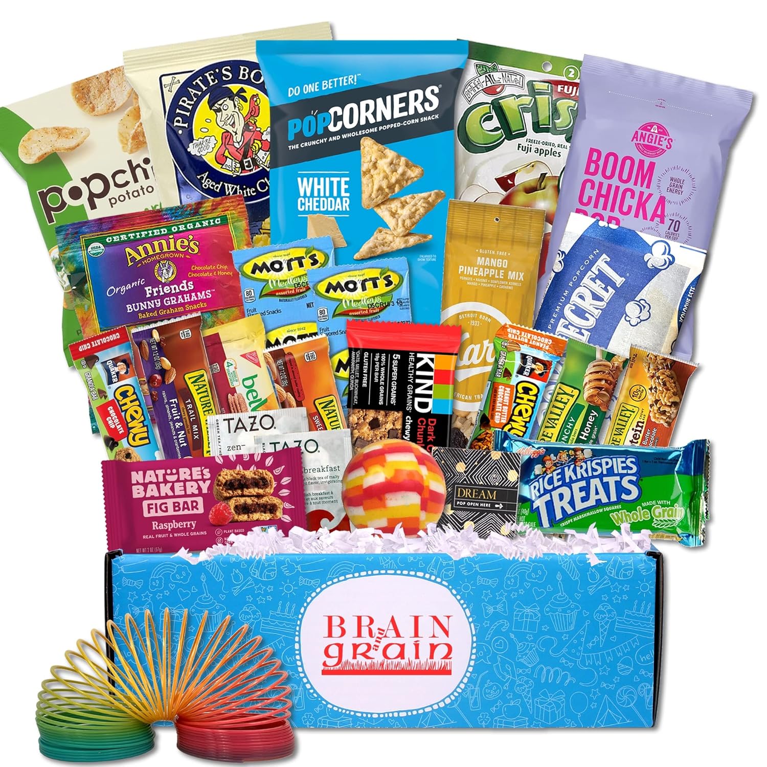 Amazon.com : Brain & Grain Healthy Care Package Snacks and Treats for ...