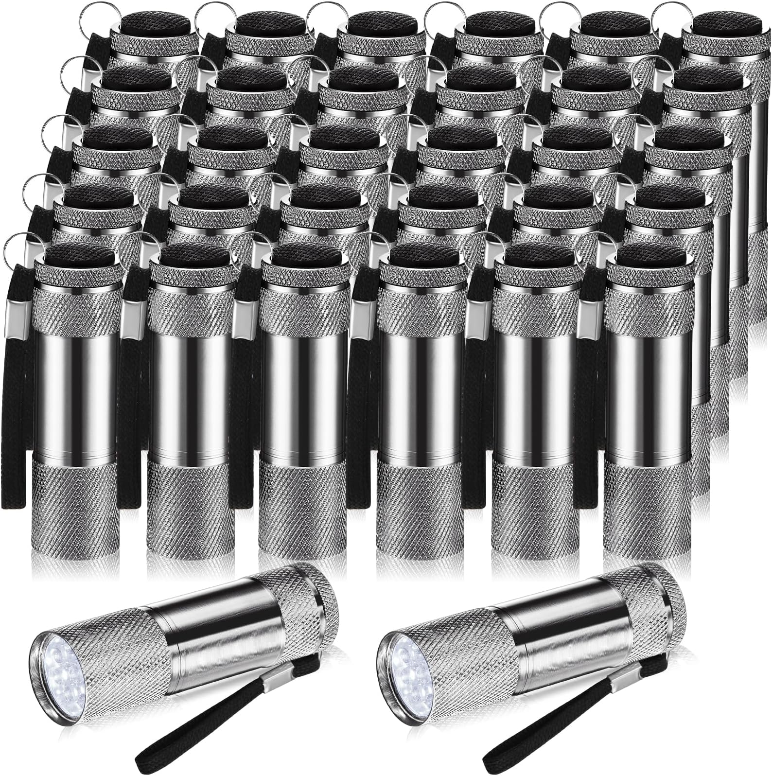 VIHOSE 32 Pcs Mini Flashlights Bulk, Bright Aluminum Handheld Flash ...