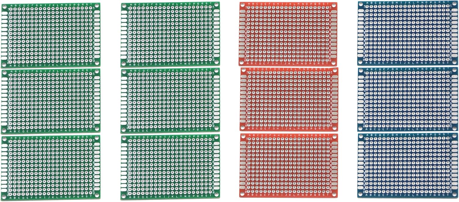 Amazon.com: LAMPVPATH (Pack of 12) PCB Prototype Board, Double Sided ...