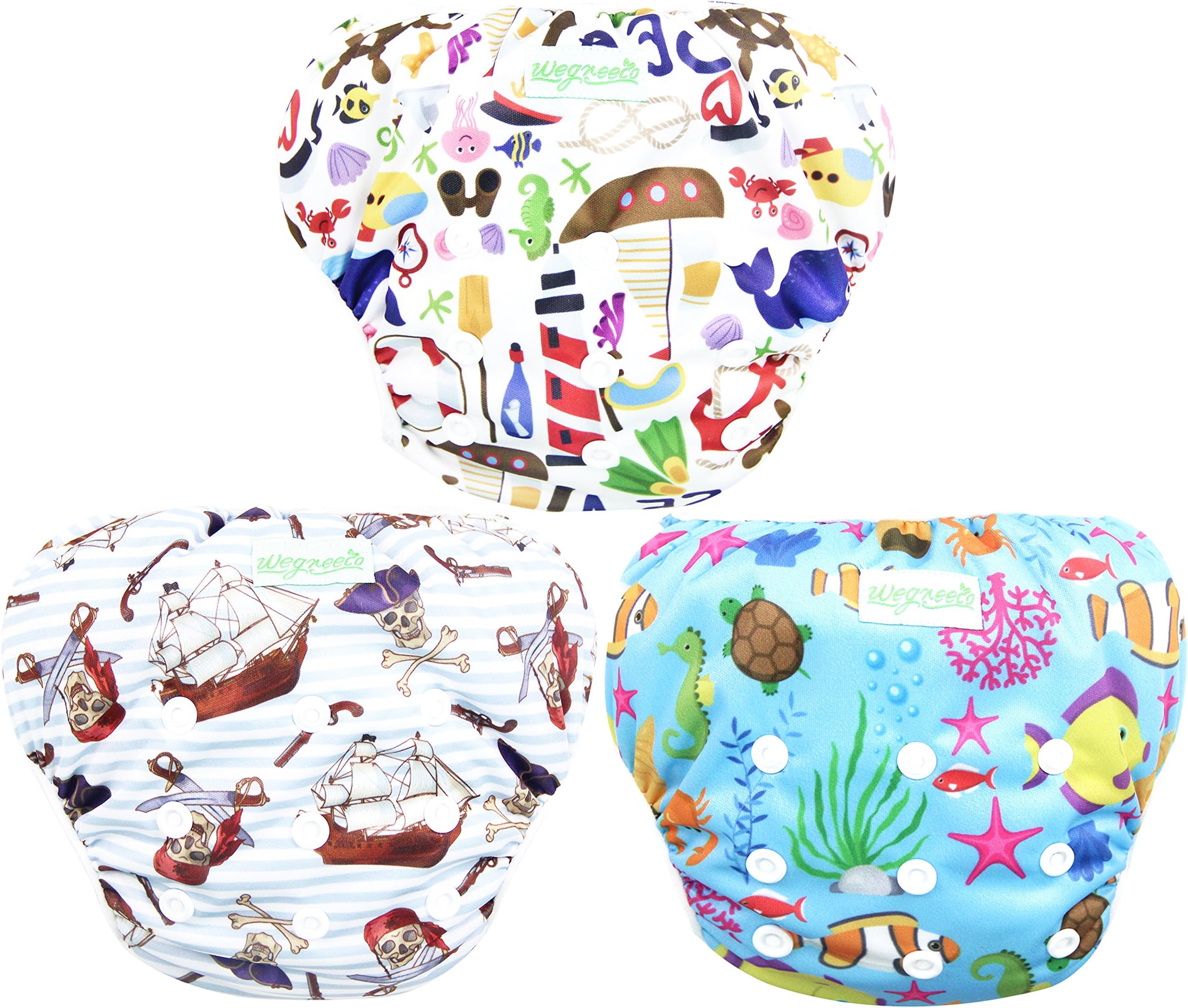 Amazon.com: KaWaii Baby Swim Cloth Diaper, Reusable Unisex Toddler ...